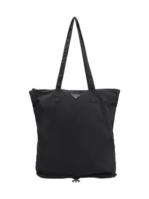 Prada Re-nylon Foldable Tote Bag - Black