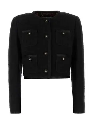 Dolce & Gabbana Boucle Blazer - Black