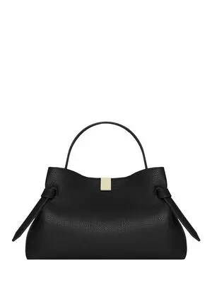 Yuzefi Gyoza Leather Bag - Black
