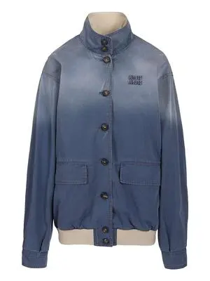 Miu Miu Washed Twill Jacket - Multicolor