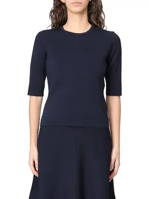 Max Mara MAX MARA Basic Viscose T-Shirt Blue