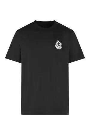 Moncler Moncler Black Cotton T-Shirt Men Black