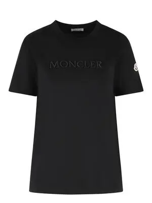 Moncler Cotton T-shirt - Black