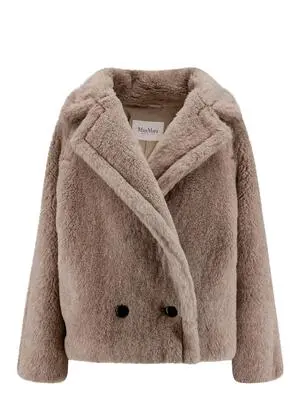 Max Mara Alpaca And Cashmere Fur Jacket - Multicolor
