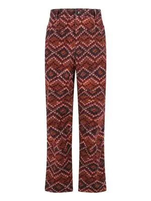 Dries Van Noten Pencks Cotton Pants - Red