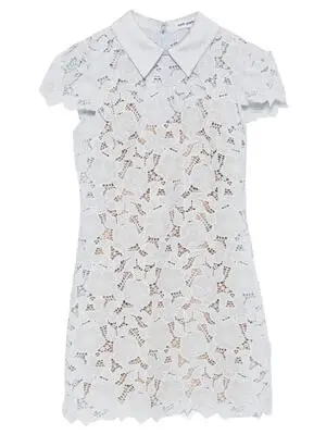 SELF-PORTRAIT Floral Lace Dress - Blue