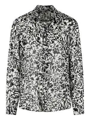 Dries Van Noten Carvies' Viscose Shirt - Black