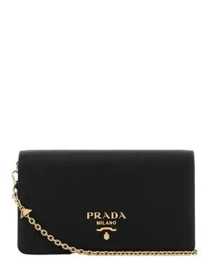 PRADA Prada Women Black Leather Mini Shoulder Strap