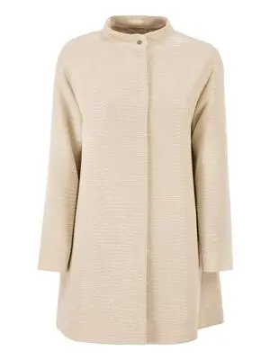 HERNO HERNO Sequined A-Line Overcoat