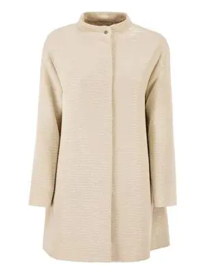 HERNO HERNO Sequined A-Line Overcoat