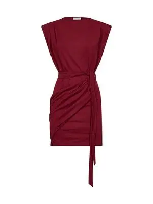 Isabel Marant Étoile Jersey Draped Mini Dress - Multicolor