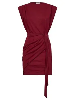 Isabel Marant Étoile Jersey Draped Mini Dress - Multicolor
