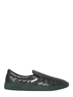 Bottega Veneta Sawyer Sneakers In Woven Leather - Black