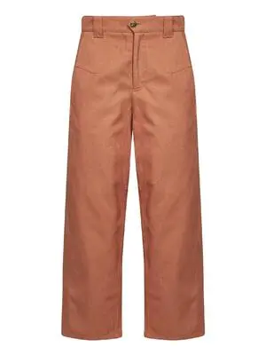 Chloé CHLOE Cotton Canvas Barrel Trousers Multicolor