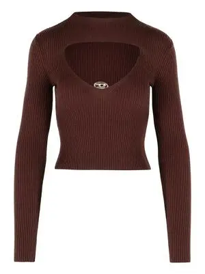 DIESEL® Diesel 'M-Olina' Redwood Wool Sweater Women Multicolor