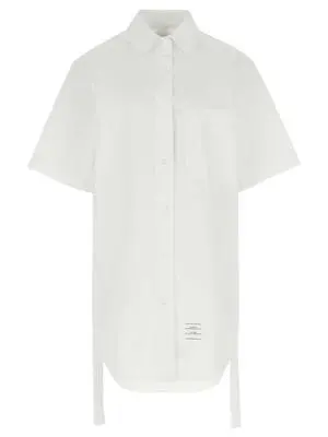 THOM BROWNE THOM BROWNE Cotton Shirt Mini Dress