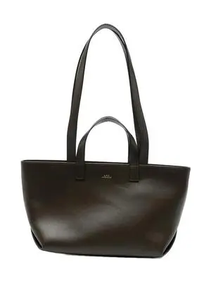 A.p.c. Leather Tote Bag - Brown