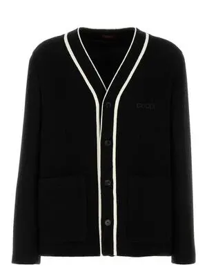 Gucci Wool Blend Cardigan - Black