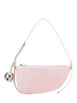 Burberry Leather Knight Small Shoulder Bag - Pink