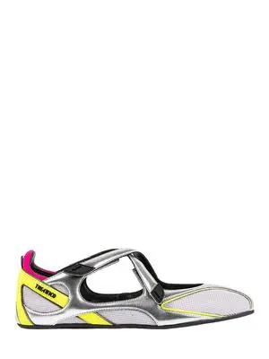 Attico Floor 001 Ballerinas - Silver