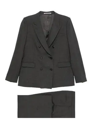 Tagliatore Wool Blend Jumpsuit - Gray