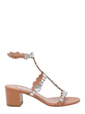 AQUAZZURA Afterglow Pump Sandals - Brown