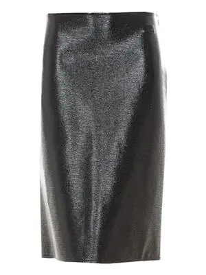COURREGES Vinyl Knee-length Skirt - Black