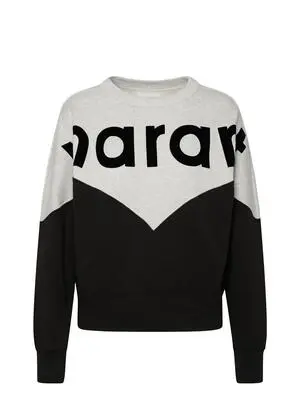 Isabel Marant Étoile Two-color Cotton Blend Houston Sweatshirt - Black