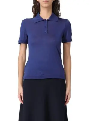 Max Mara Silk Polo Shirt - Blue