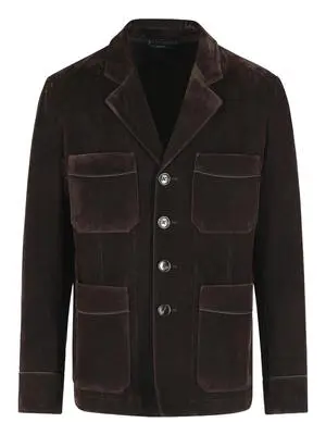 TOM FORD Blazer In Cotton Blend - Brown