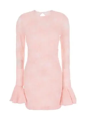 ROTATE BY BIRGER CHRISTENSEN ROTATE Embroidered Floral Motif Dress Multicolor
