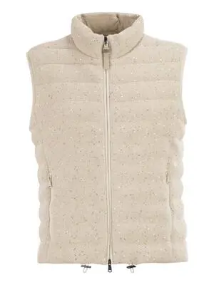 BRUNELLO CUCINELLI Brunello Cucinelli Women Padded Cotton Waistcoat With Sequins And Precious Details