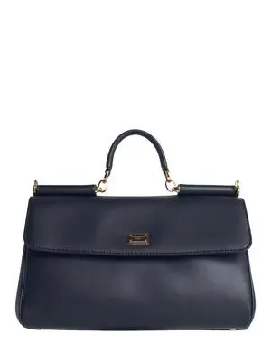Dolce & Gabbana My Sicily Plongé Calf Leather Handbag - Black