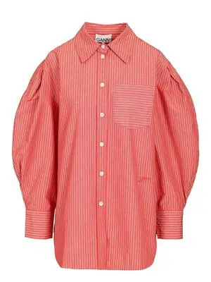 GANNI Oxford Shirt - Red
