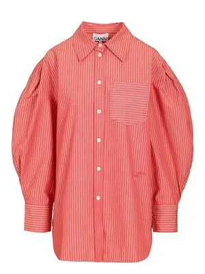 GANNI Oxford Shirt - Red
