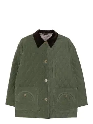 BLAZÉ MILANO Quilted Corduroy Jacket - Green