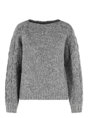 Isabel Marant Étoile Isabel Marant 'Ponara' Grey Virgin Wool Blend Sweater Women Gray