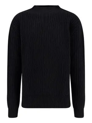 Rick Owens Fisherman Round Neck Virgin Wool Sweater - Multicolor
