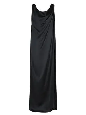 MAISON MARGIELA MAISON MARGIELA Silk Blend Maxi Dress Black