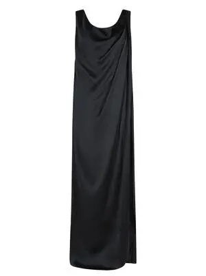 MAISON MARGIELA Silk Blend Maxi Dress - Black