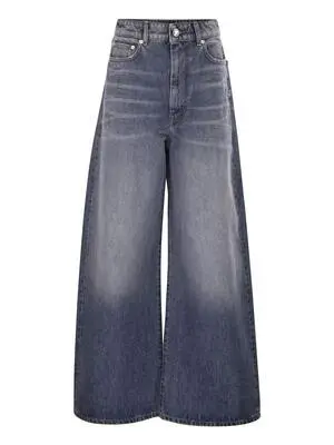 Sportmax Spdangri Oversized Low-rise Jeans - Blue