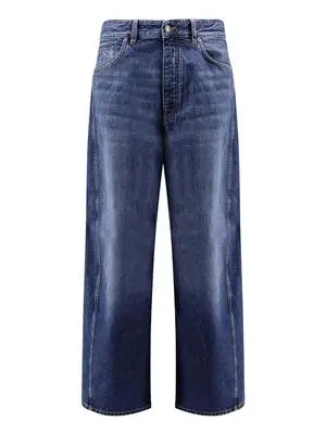 Givenchy Twisted Stone-washed Denim Jeans - Blue