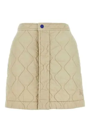 Burberry Quilted Nylon Mini Skirt - Brown