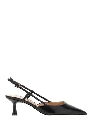 GIANVITO ROSSI Leather Ascent 55 Slingback Pumps - Black