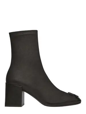 COURREGES COURREGES Reedition Ankle Boots With 70mm Block Heel Black