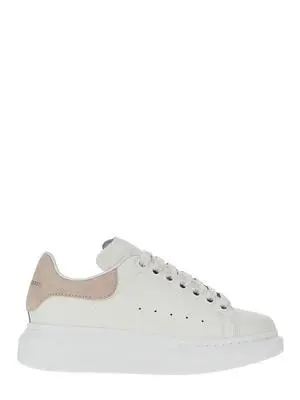 Alexander McQueen Leather Oversize Sneakers - White