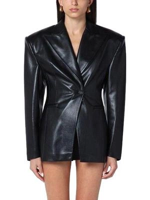 Andamane Leatherette Ottavia Jacket - Black