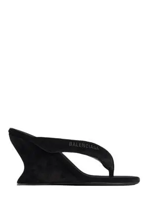 Balenciaga Wedge Heel Shoes - Black