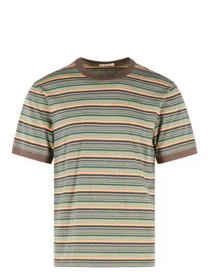 Marni Multicolor Cotton T-shirt - Green