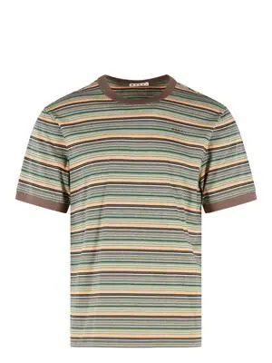 Marni Multicolor Cotton T-shirt - Green